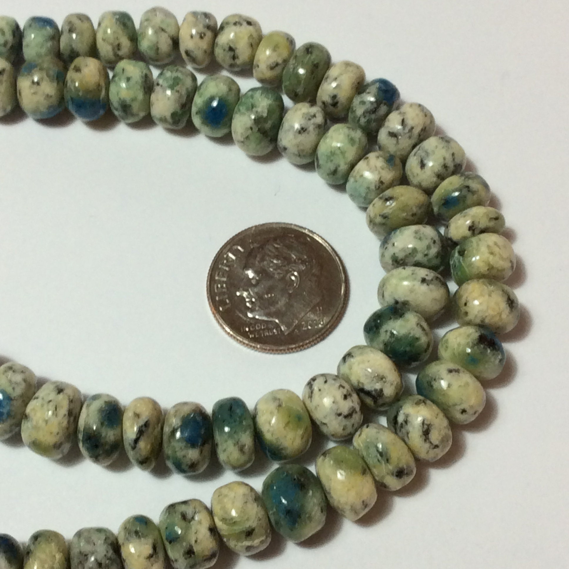 Beads, K2 Stone Rondelles, K2 Stone beads, Granite and Azurite beads ...
