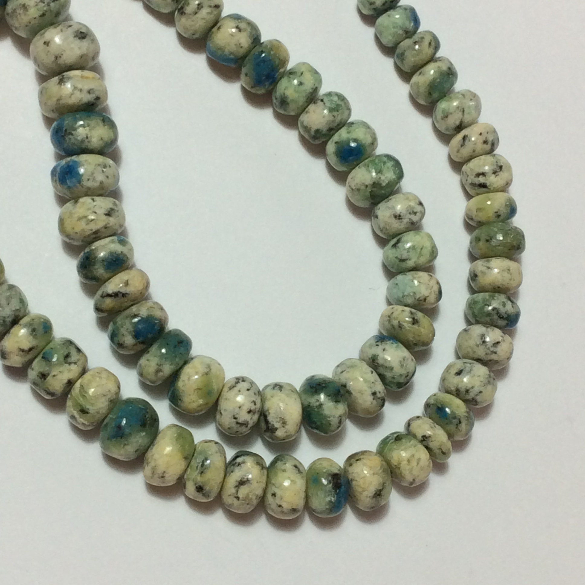 Beads, K2 Stone Rondelles, K2 Stone beads, Granite and Azurite beads ...