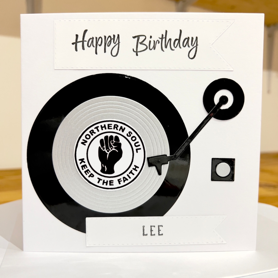Northern Soul Birthday Any Name Card MOD Lover Keep the - Etsy