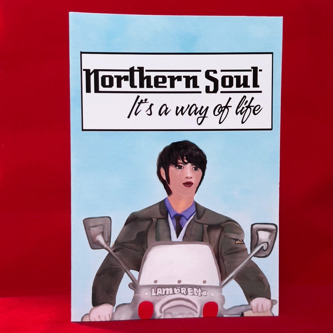 Northern Soul Card, MOD Card, Birthday Card Featuring Northern Soul Art ...