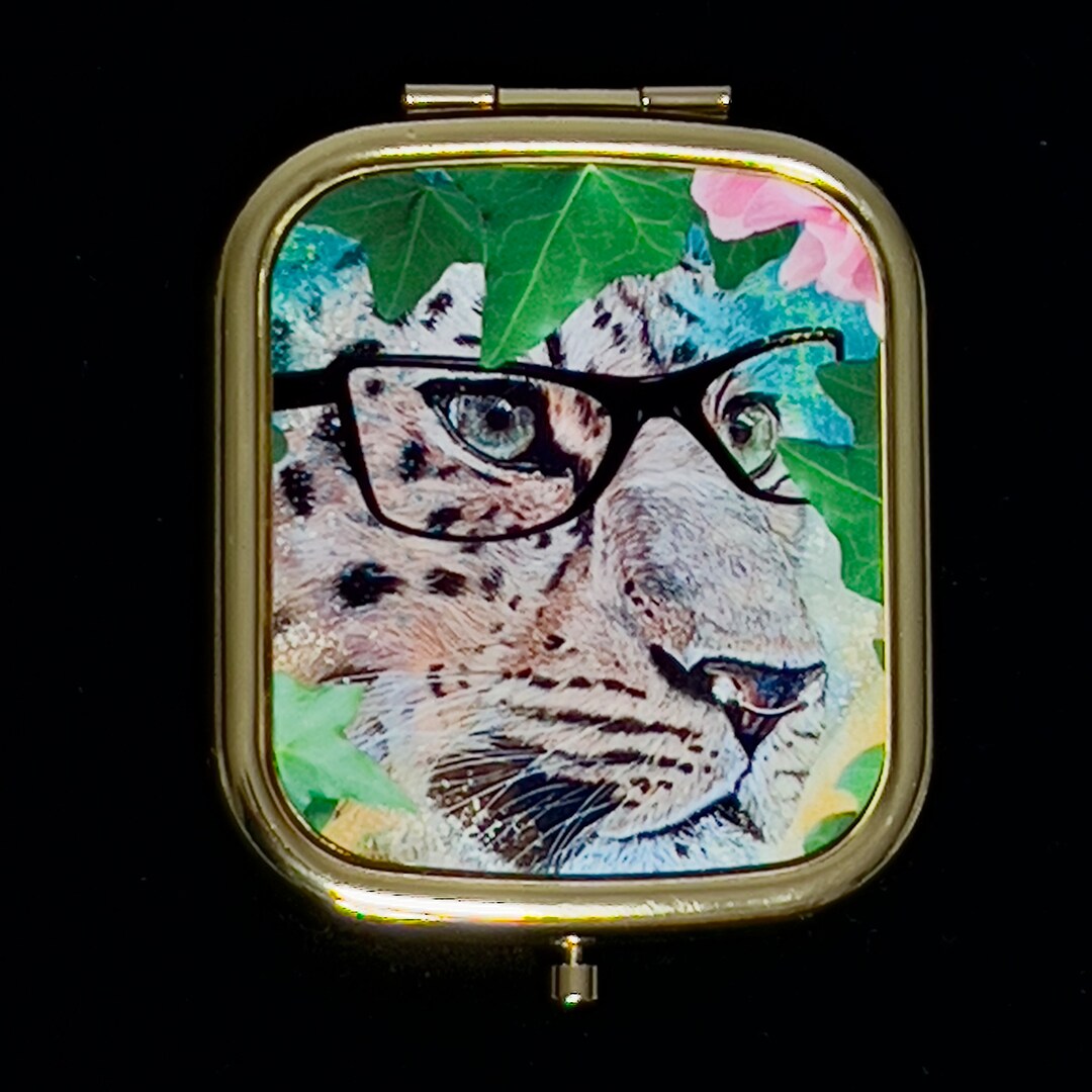 Hand Held Mirror With Tropical Art, Compact Mirror for Purse, Perfect ...