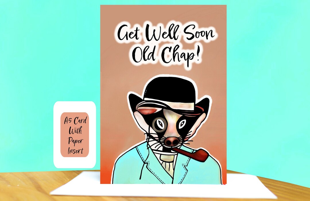 Get Well Soon Card for Man Surgery Recovery Thinking of You - Etsy