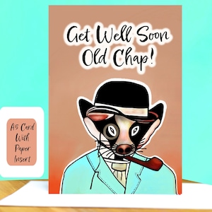 Get Well Soon Card for Man Surgery Recovery Thinking of You - Etsy