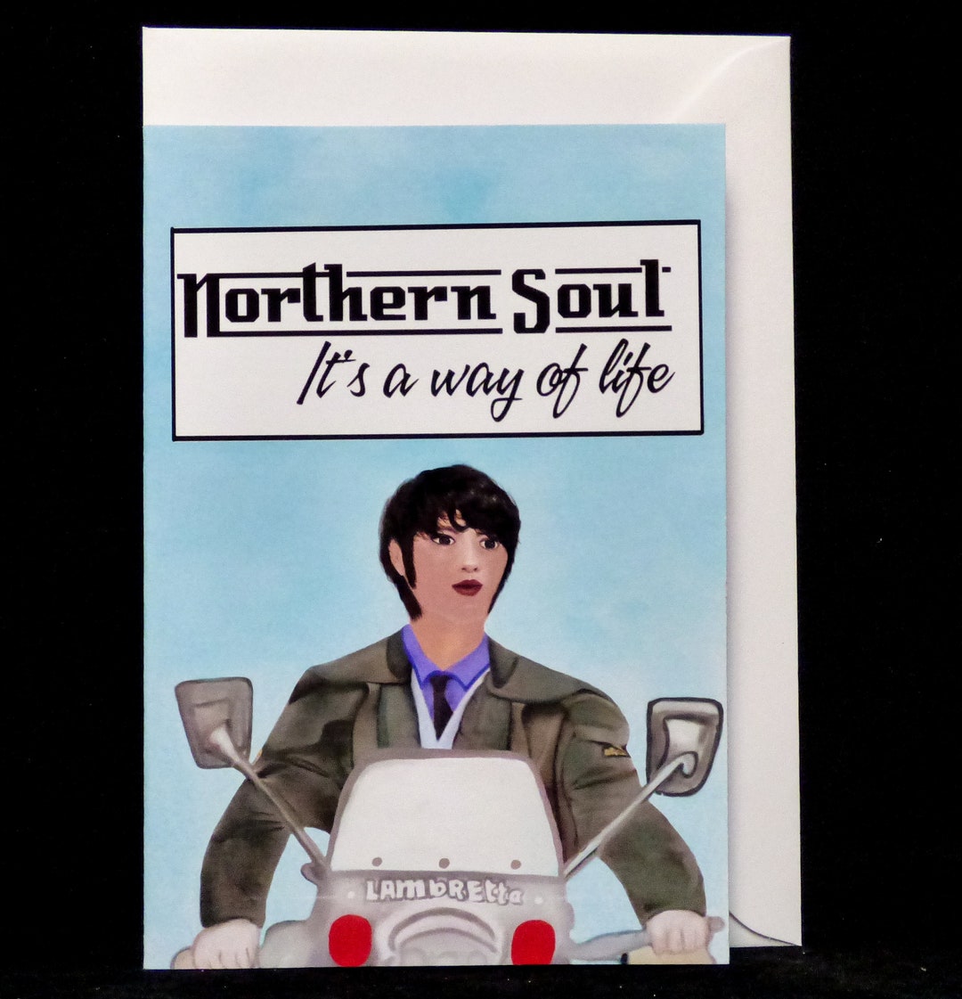 Northern Soul Card Unique MOD Birthday Card With Iconic Soul Boy Art ...