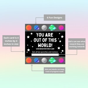 Positive Behavior Punch Cards Instant Download and Editable Behavior ...