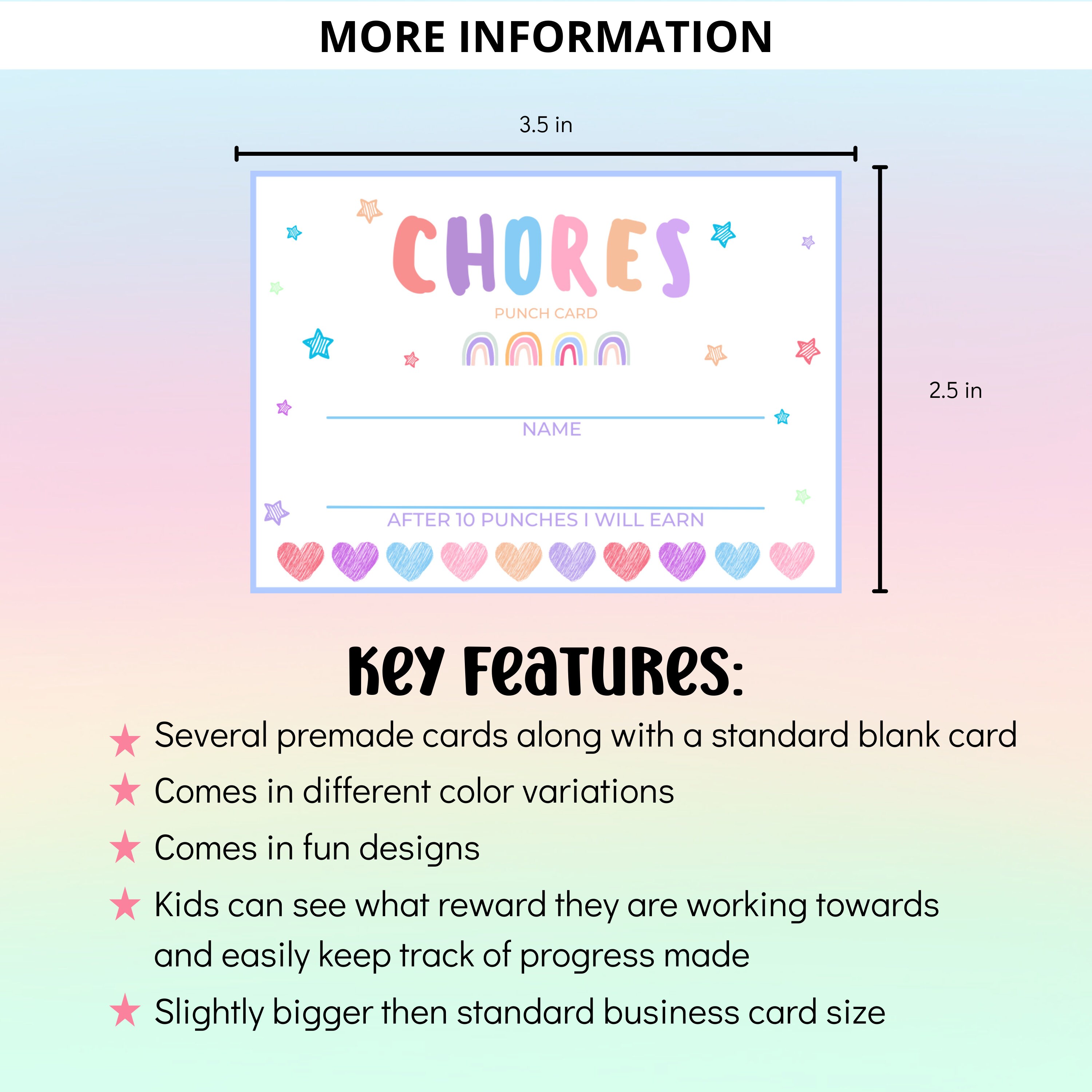 Punch Cards for Kids EDITABLE Instant Download positive Behavior Punch ...