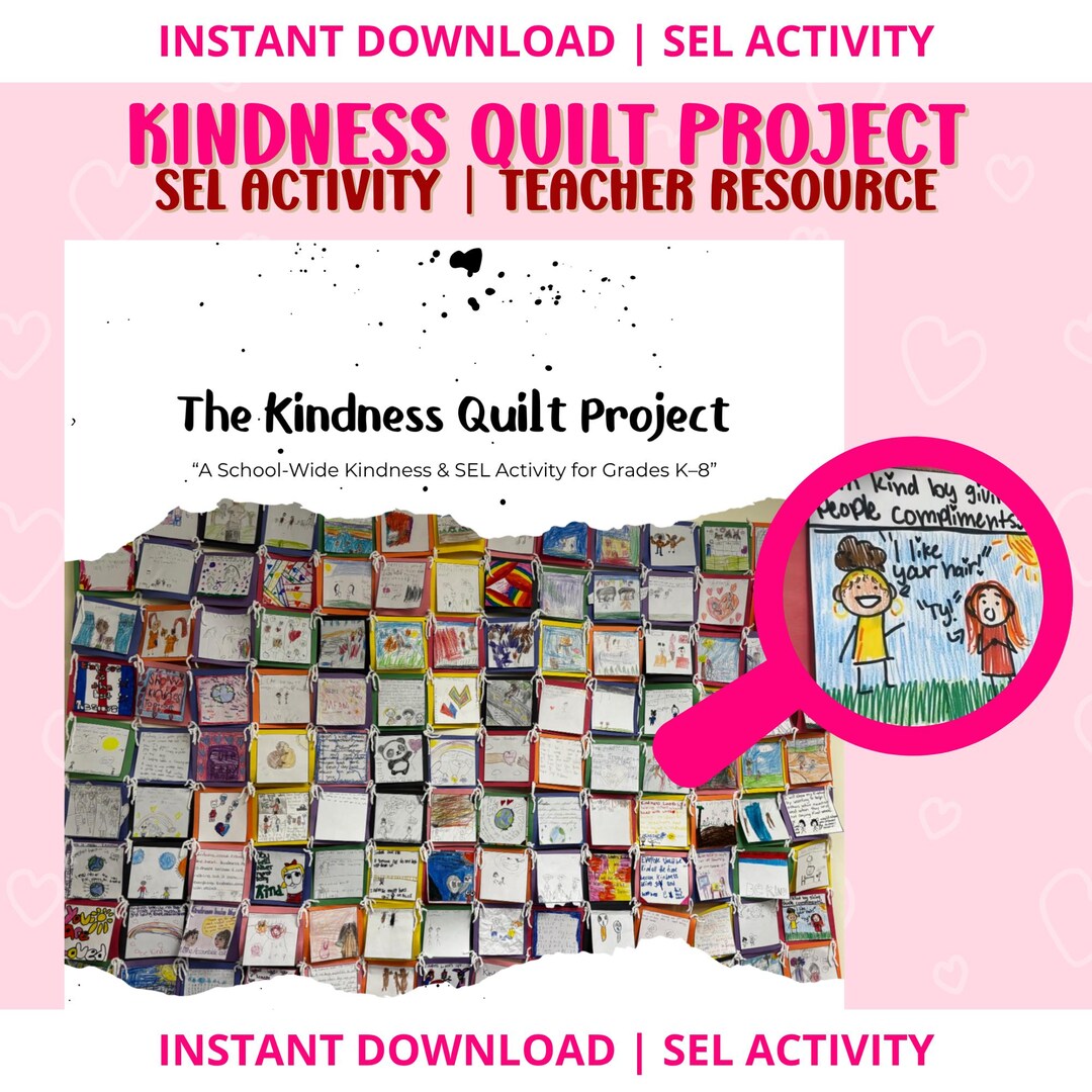 Kindness Quilt SEL Activity | Classroom Kindness Project | Social ...