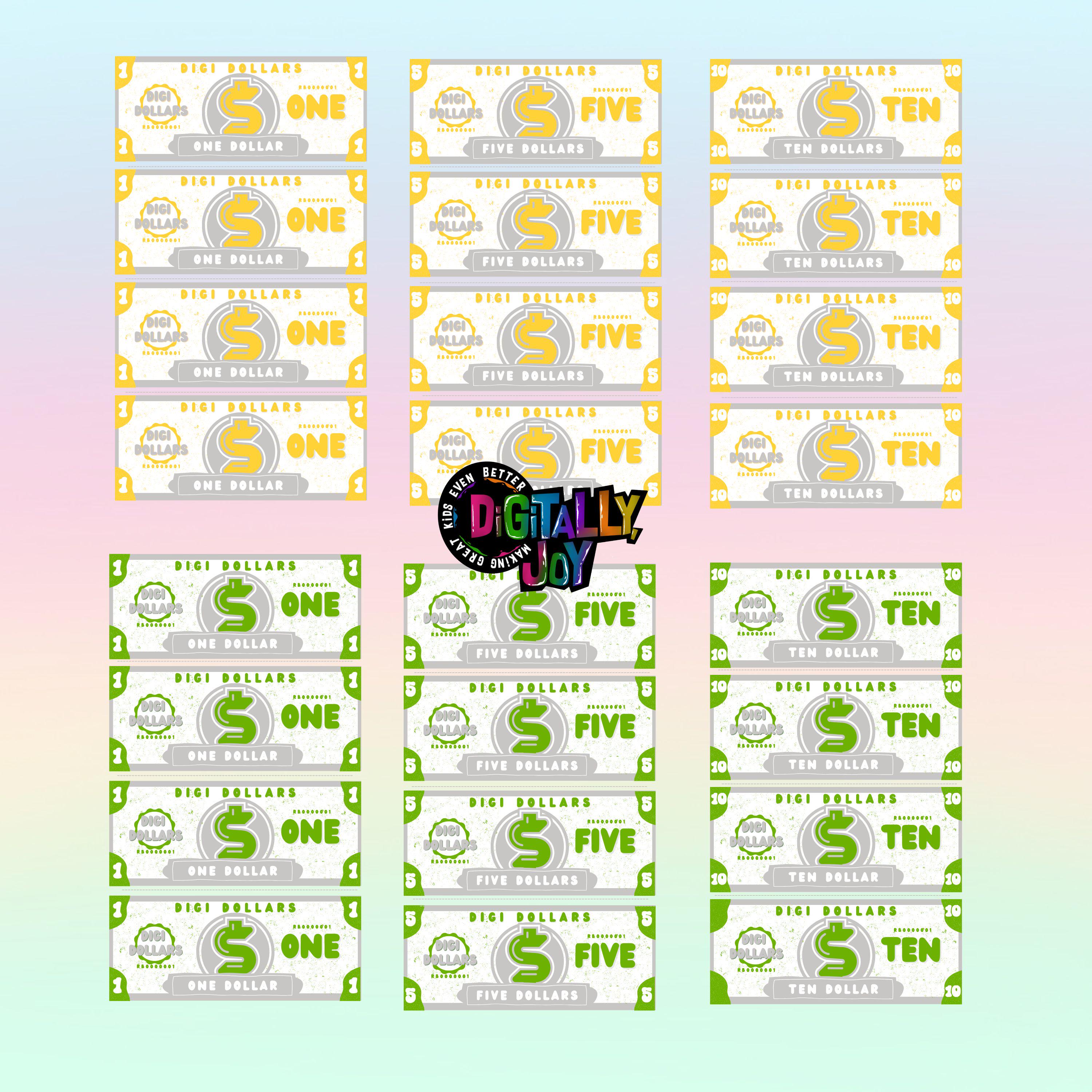 Printable Play Money for Kids | Educational & Fun Downloadable Bills - Etsy