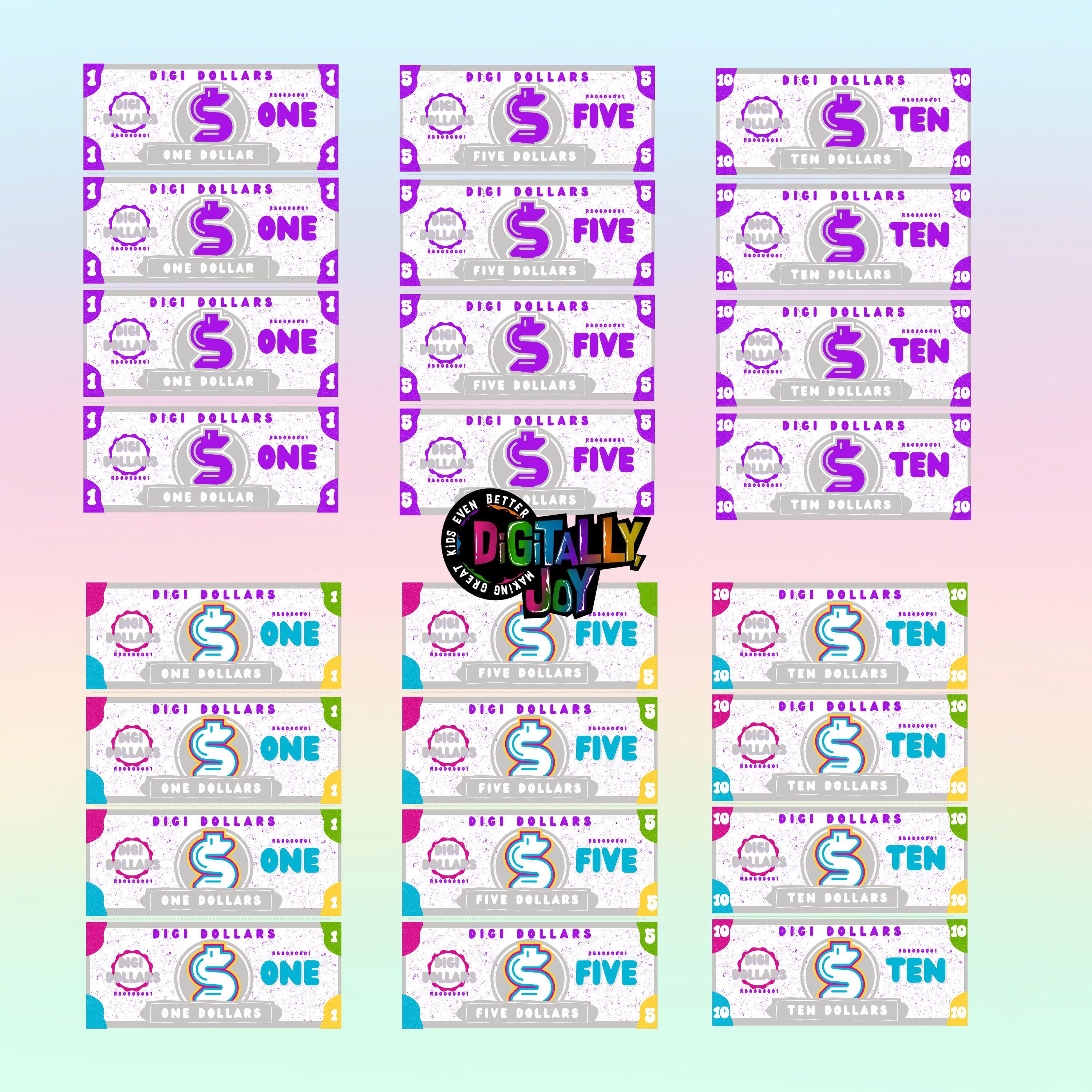 Printable Play Money for Kids | Educational & Fun Downloadable Bills - Etsy