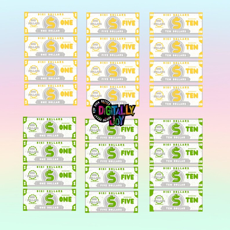 Printable Play Money for Kids | Educational & Fun Downloadable Bills - Etsy