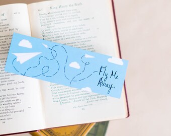 Plane bookmark | Etsy