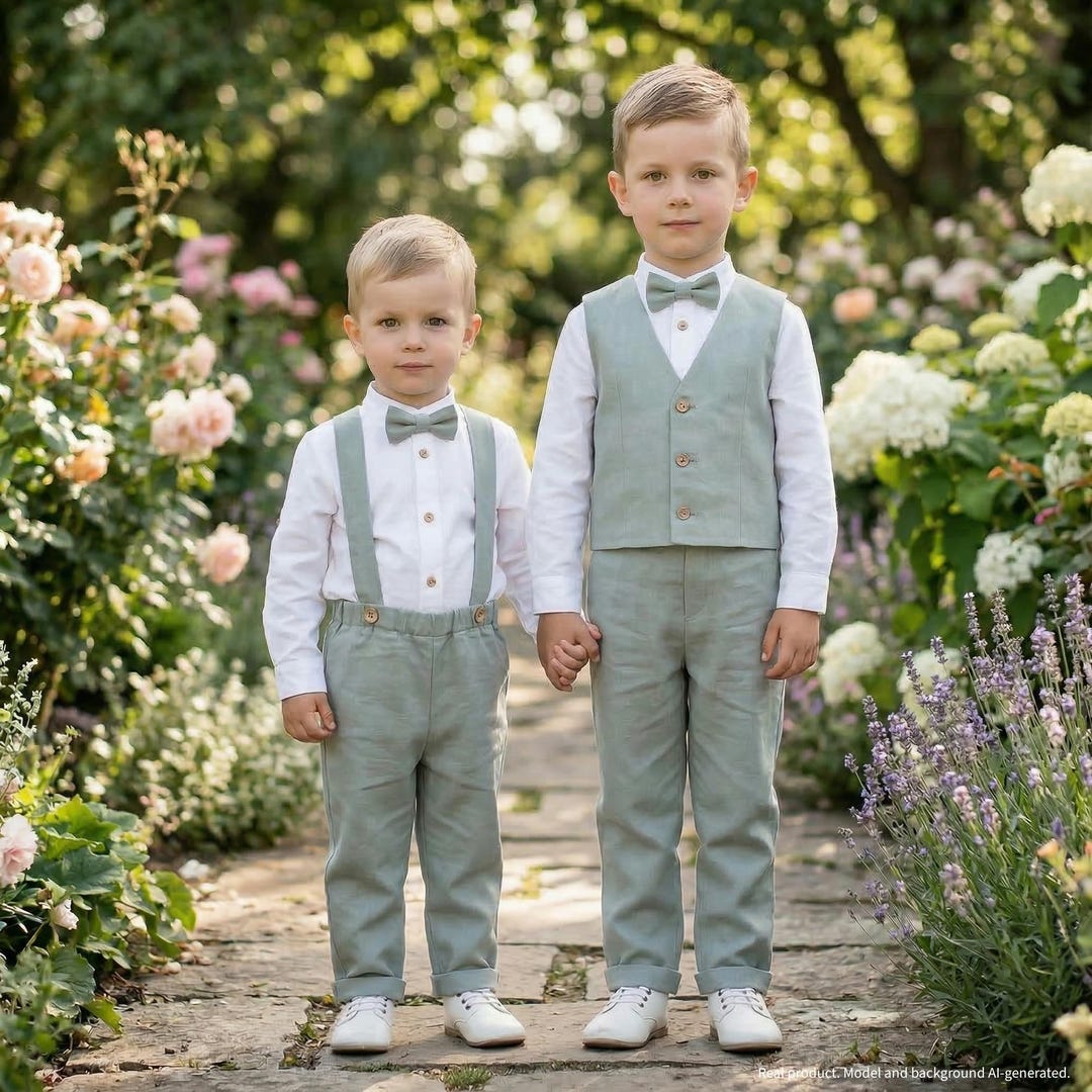 Boys' Baptism Outfit, Wedding Suit, Boys Suit, Ring Bearer Suit ...