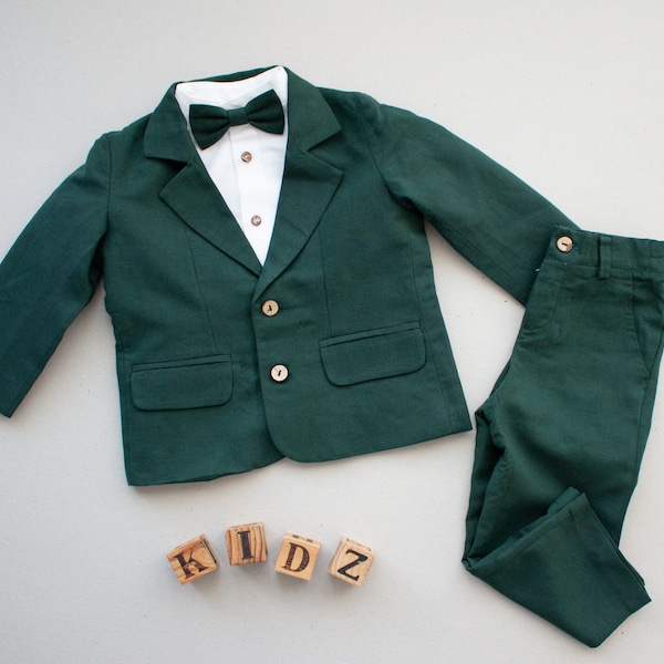 Ring Bearer Suit Green - Etsy