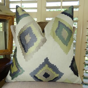 Lavender Pillow - Lime Taupe Lavender White Geometric Pillow Cover ...
