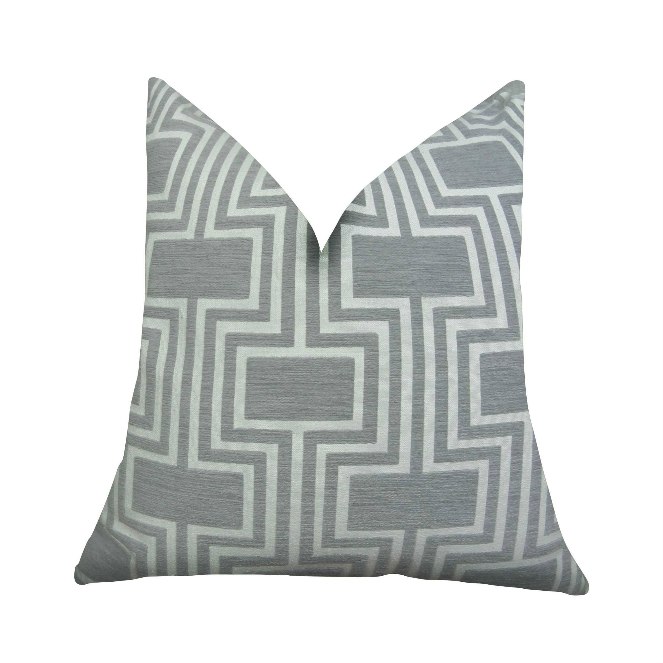 Gray Pillow - Gray Decorative Pillow Cover - Gray Geometric Pillow ...