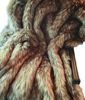 Animal Friendly Faux Fur Throw Blanket, Bedspread or Comforter, Pieced ...