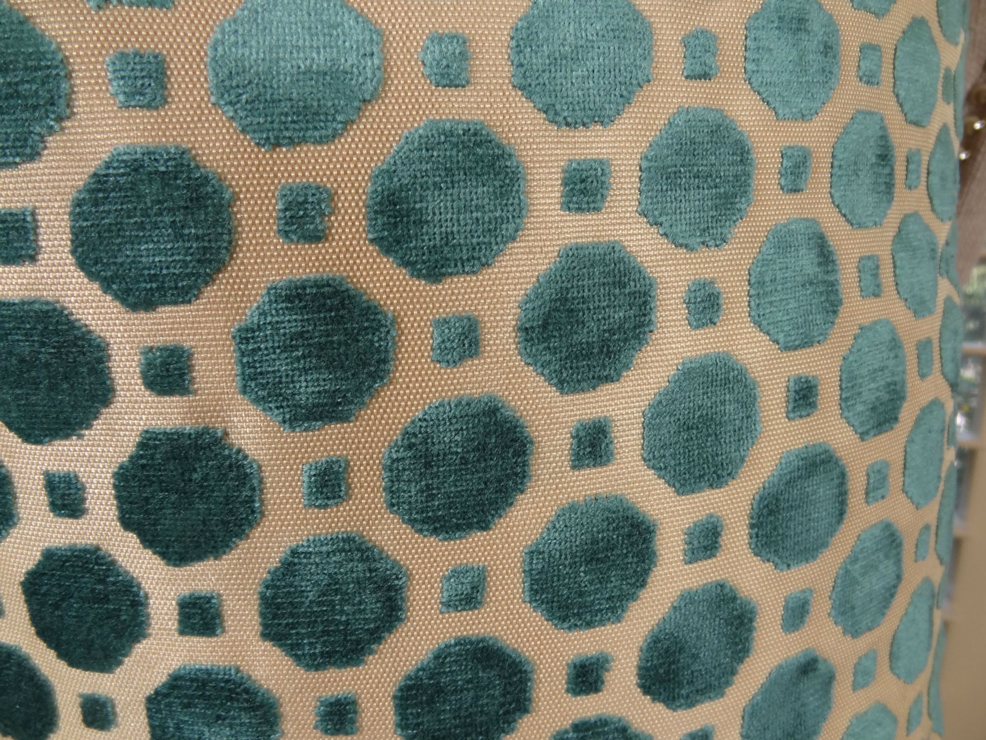 Turquoise Pillow Teal Designer Pillow Cover Geometric | Etsy