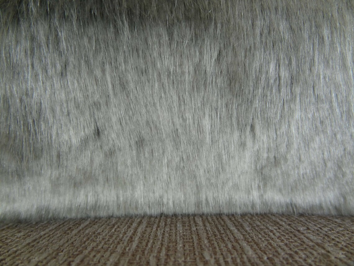 Tissavel Silver Gray Faux Fur Throw Pillow Cover Silver Fur - Etsy