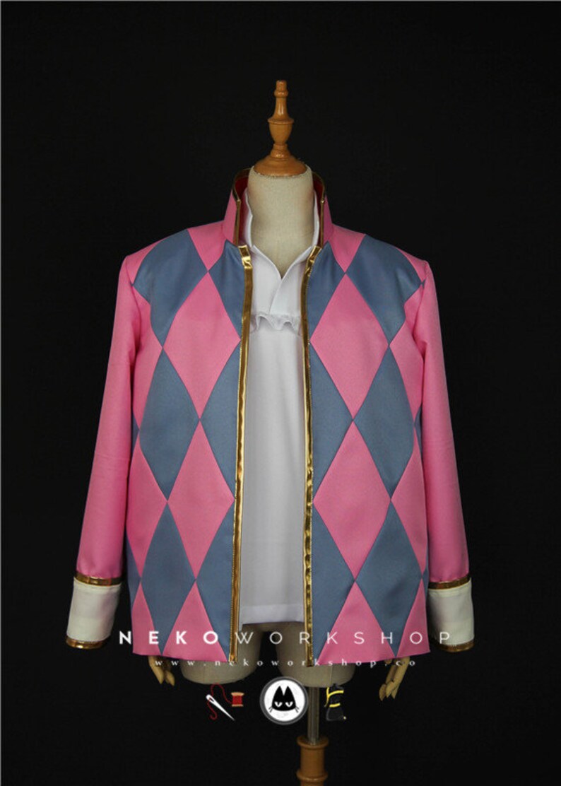 Diamond Pattern Jacket | White Shirt | Black Waist Pants - Etsy