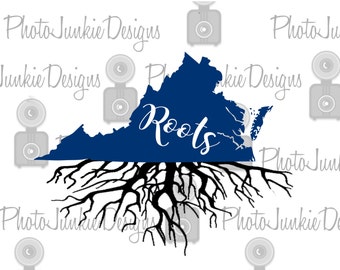 Virginia Roots Svg | Etsy