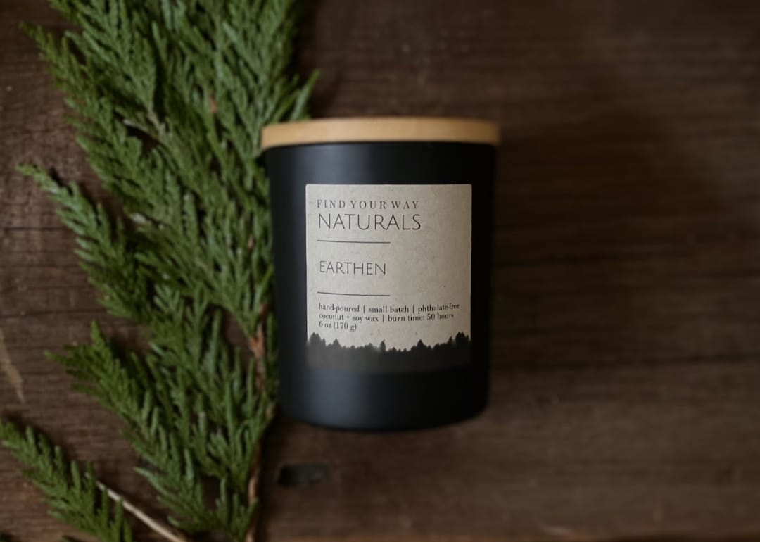 Earthen Candle | Aromatherapy Candle | Essential Oil Candle | Woodsy ...
