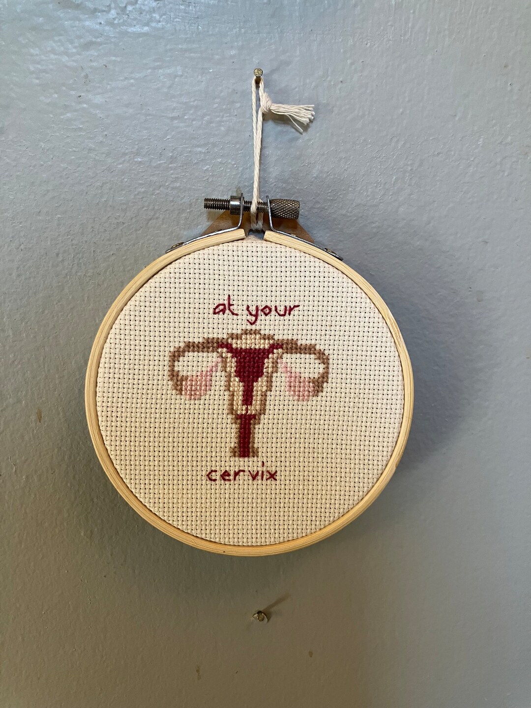 At Your Cervix Funny Cross Stitch Ornament - Etsy