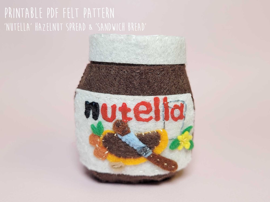 Felt Nutella Making Digital Pattern Downloadable, Felt Food Making ...