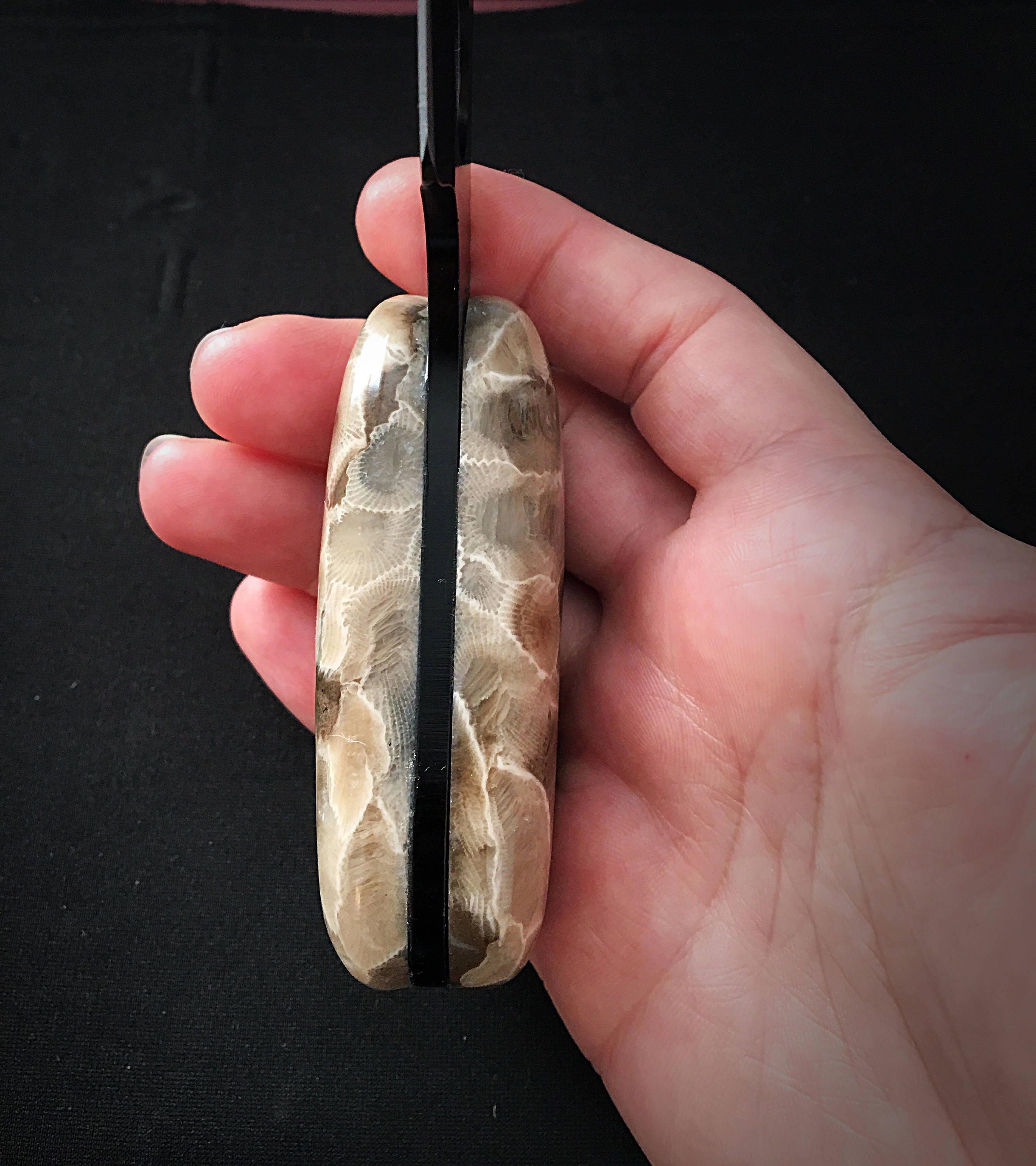 Skinning Knife with Petoskey Stone Handles
