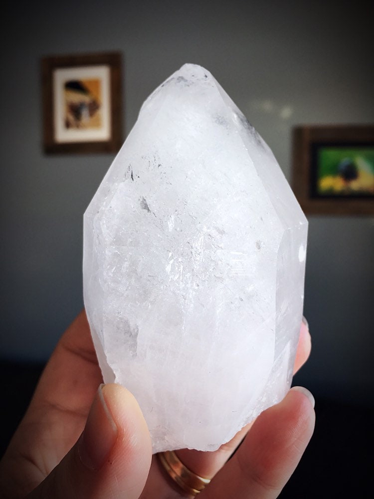 Arkansas Self Healed Quartz Crystal Point