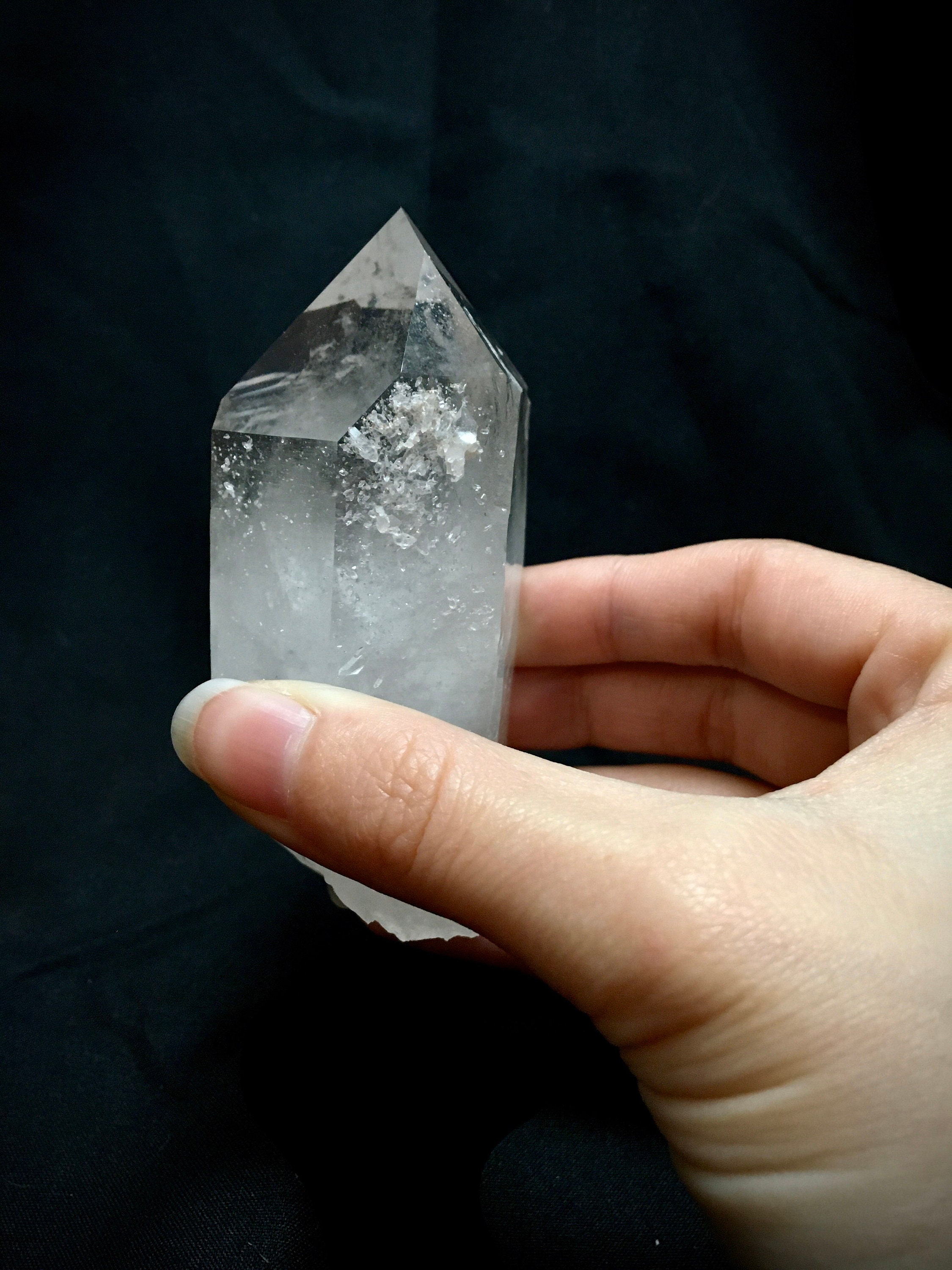 Recorder Keeper Arkansas Quartz Crystal Self Healed Point