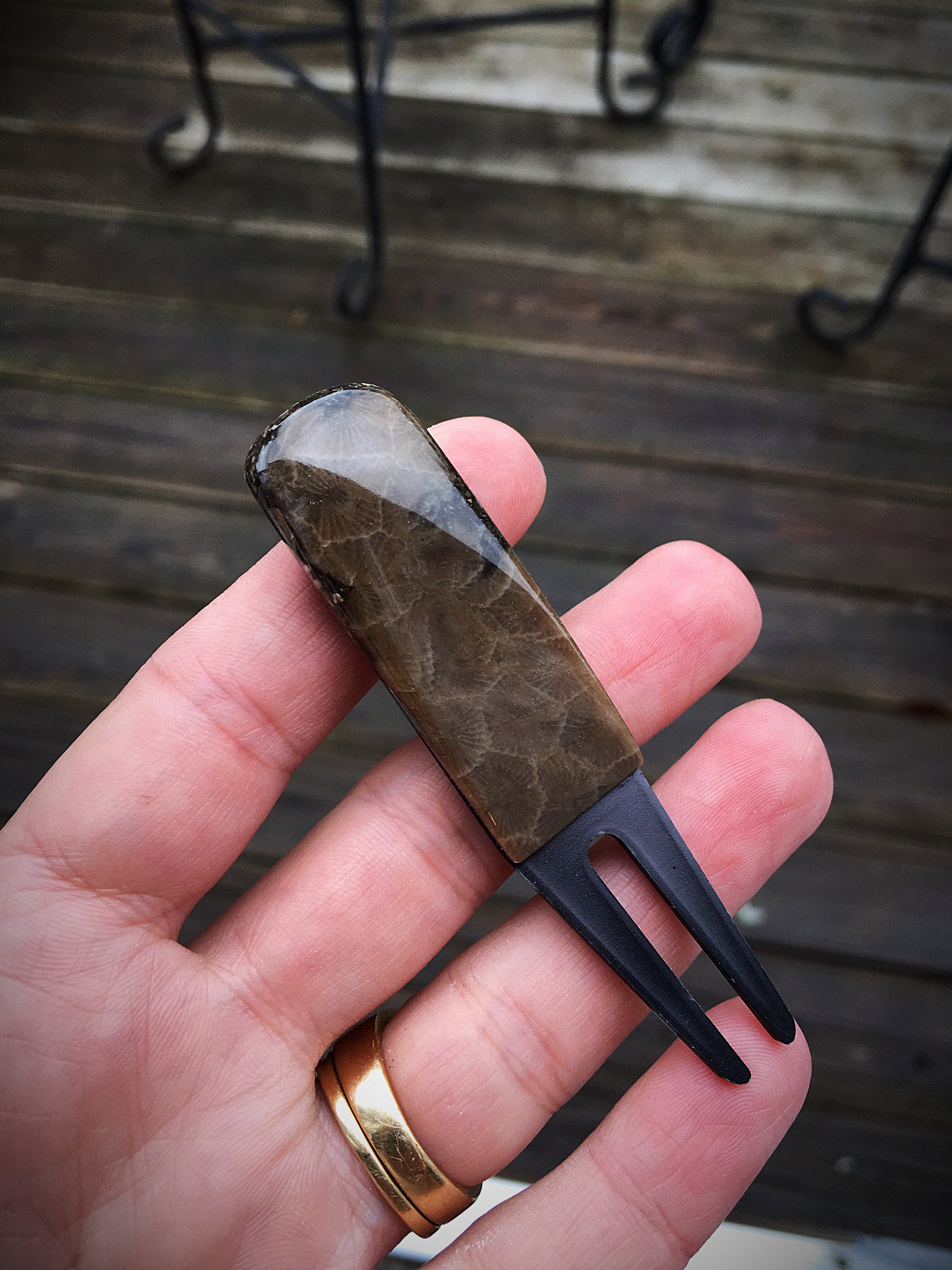 Petoskey Stone Divot Tool