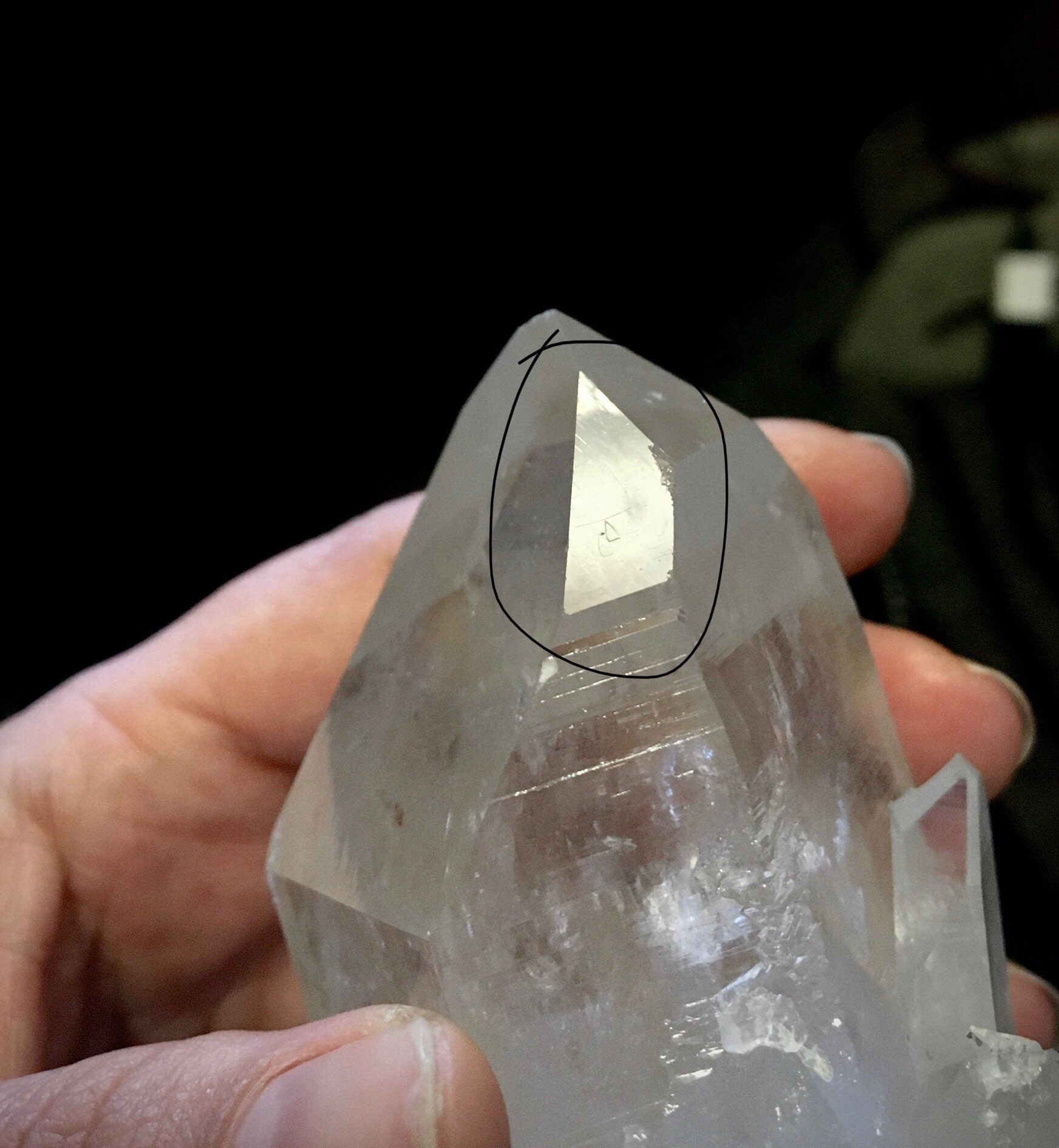 Record Keeper Arkansas Quartz Crystal Self Healed Point