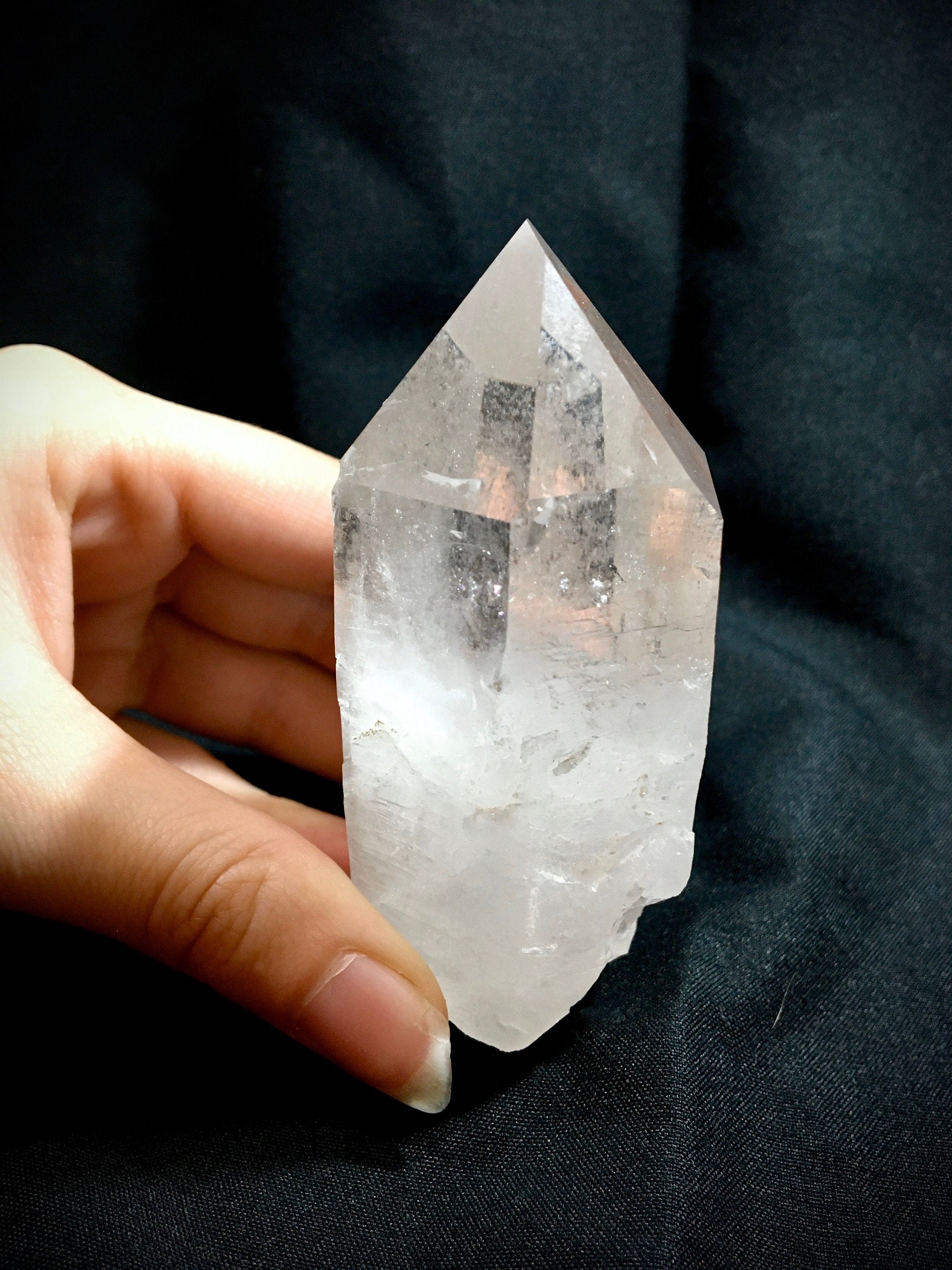Recorder Keeper Arkansas Quartz Crystal Self Healed Point