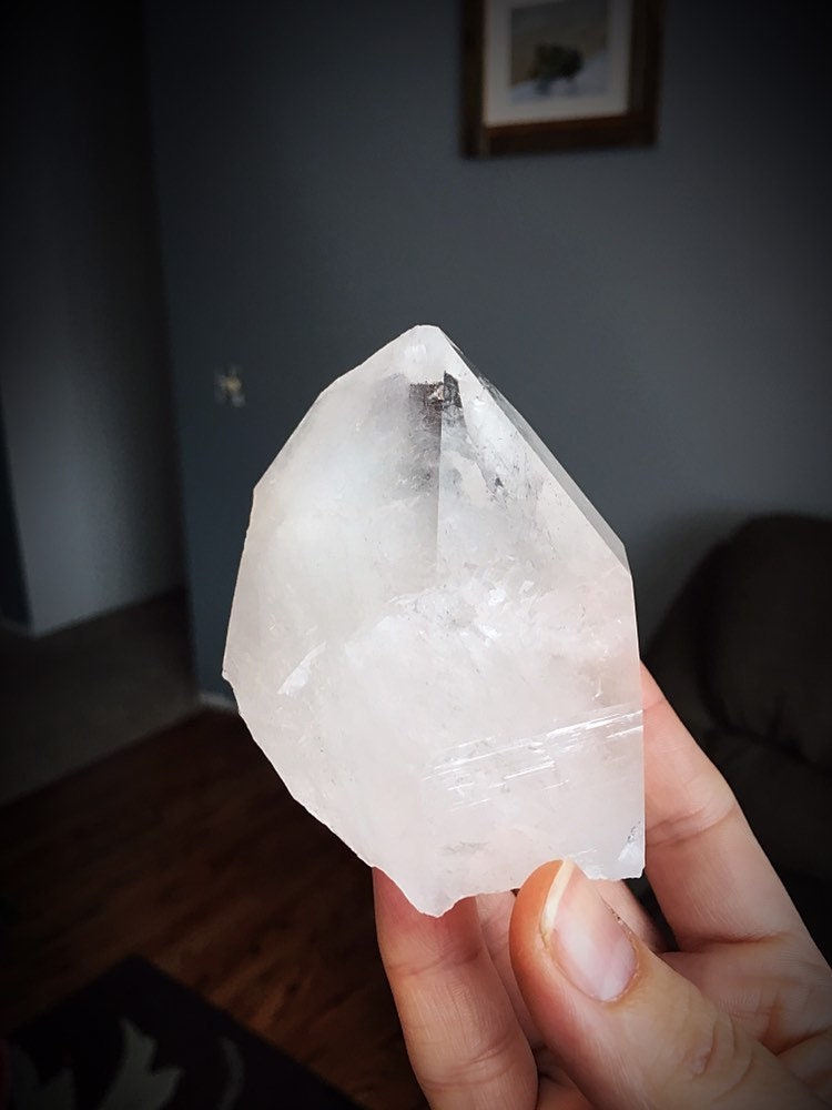 Arkansas Self Healed Quartz Crystal Point