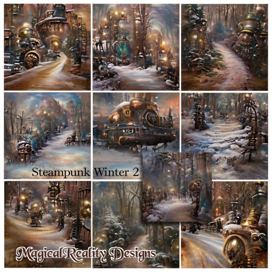 Steampunk Winter Backgrounds 2 for Artistic Use and Personal Use ...