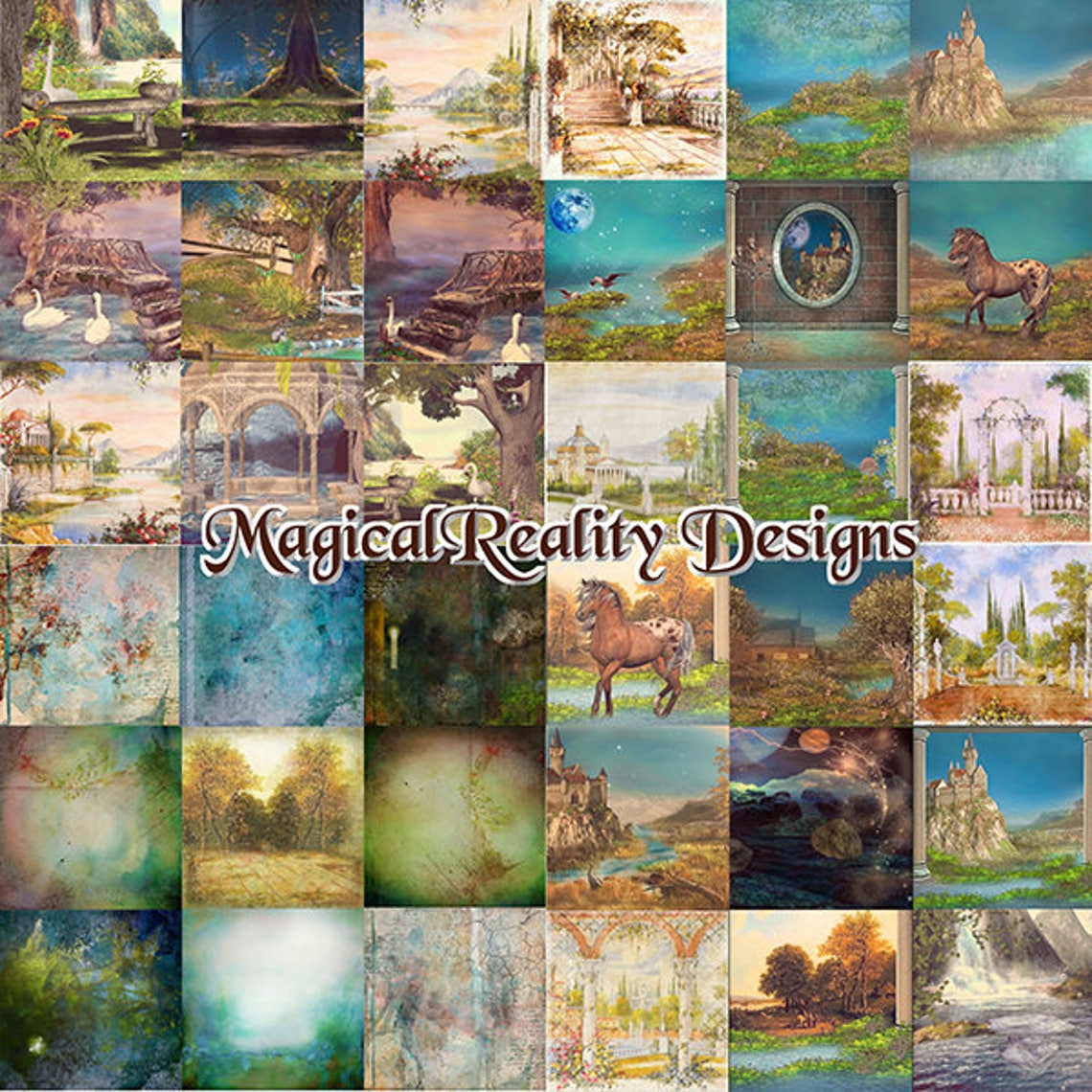 MEGA Value Pack Digital Scrapbook Kit mysterious Times | Etsy