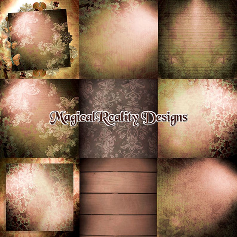 Vintage Autumn BUNDLE Digital Scrapbook collection Digital Autumn ...