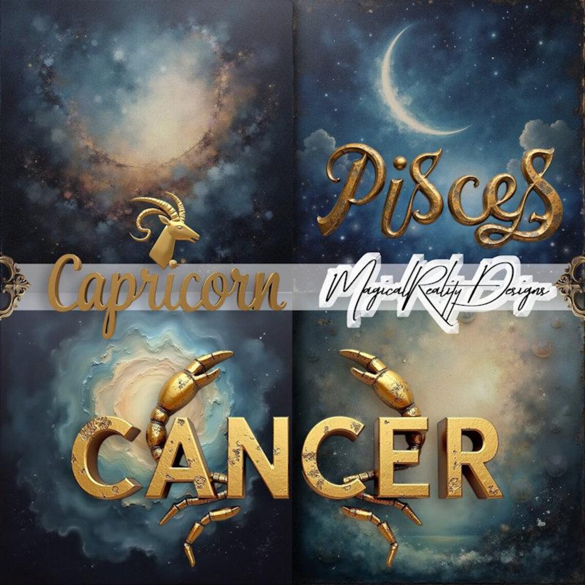 Zodiac - Word Art - Journaling - Astronomy - Horoscope - Junk Journal ...