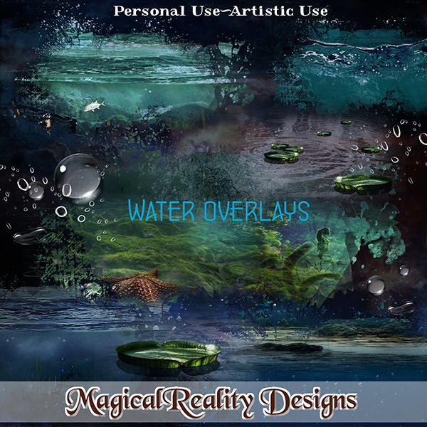 Water Overlays - Photoshop Overlays - Digital Scrapbooking - Digital ...