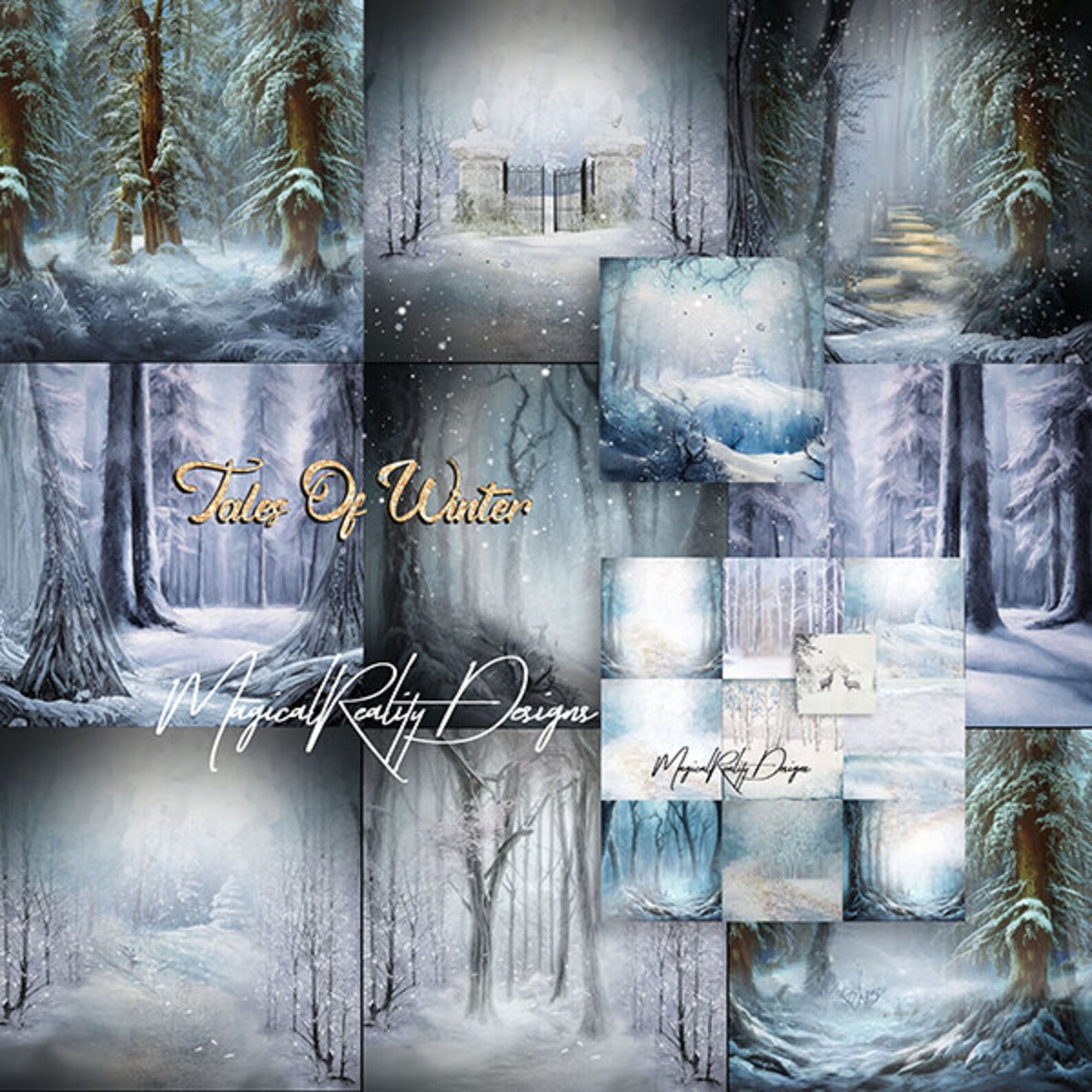 Tales of Winter - Mega Kit - Digital Scrapbooking - Winter Themed ...