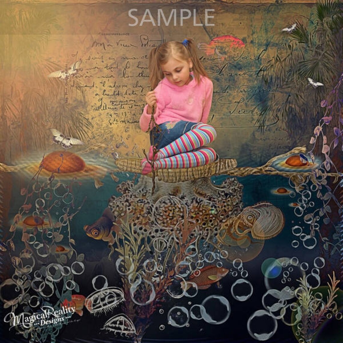 Digital Scrapbook Under The Sea Embellishments PNG | Etsy
