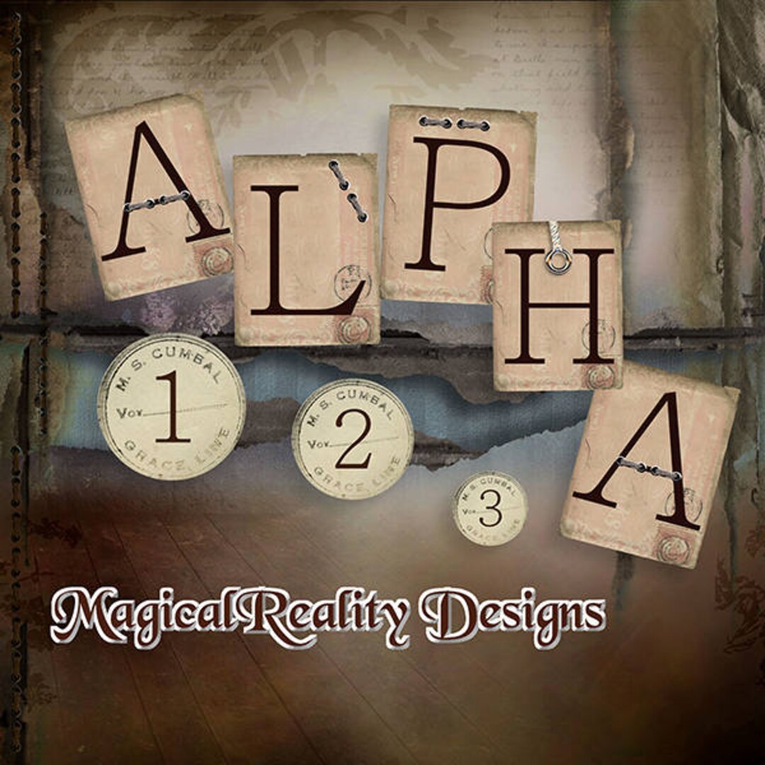 Digital Scrapbook Alpha - Dear Julia {alpha} PNG - Clip Art - Vintage ...