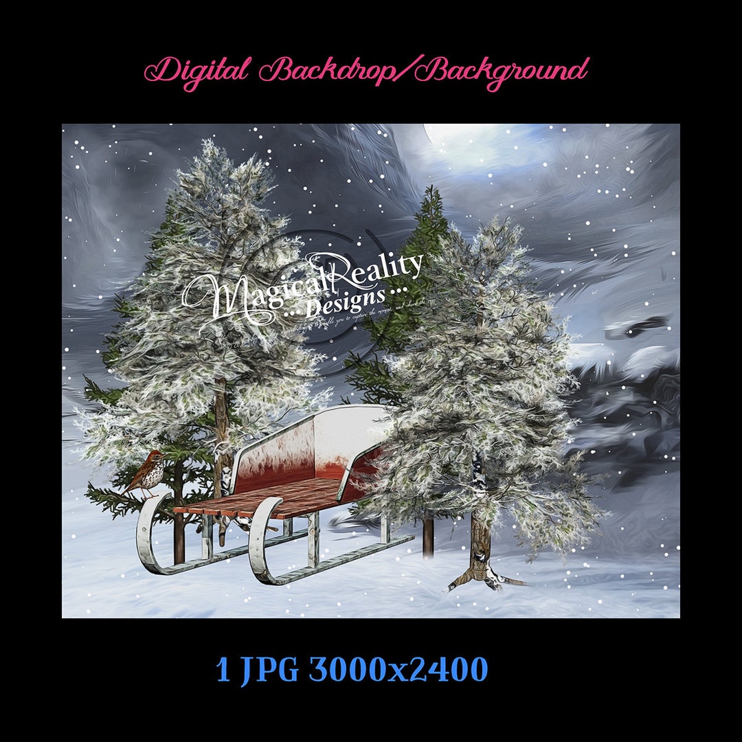 Christmas- Digital Photography Backdrop - Digital Background - Digital ...