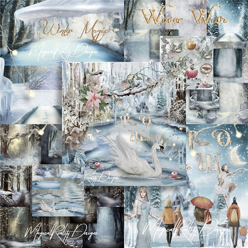 Tales of Winter 2 - Mega Kit - Digital Scrapbooking - Winter Themed ...