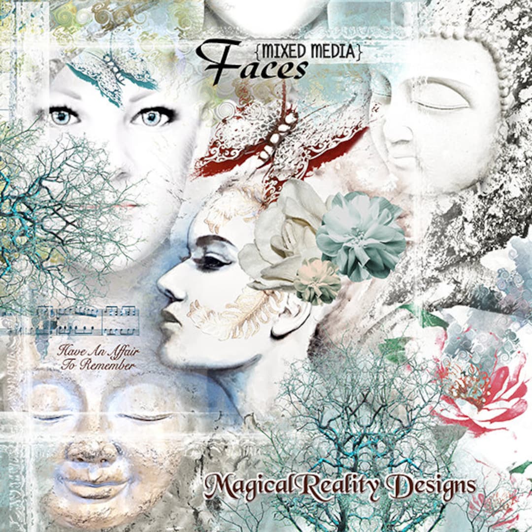 Faces {mixed Media} PERSONAL USE - Digital Scrapbook - Photoshop ...