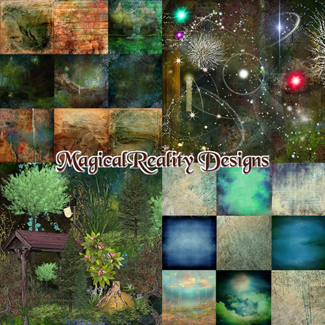 MEGA Value Pack Digital Scrapbook Kit mysterious Times | Etsy