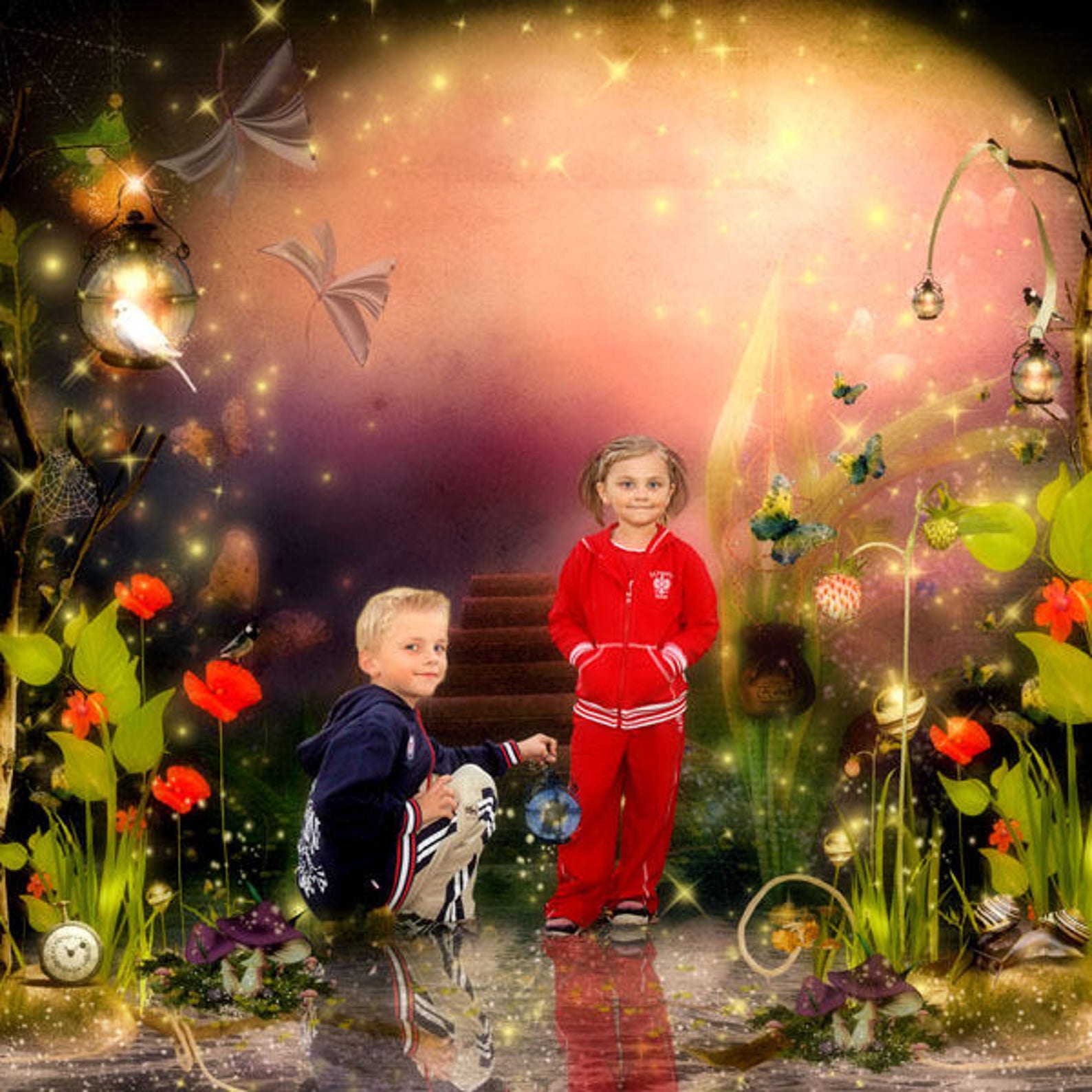 Digital Scrapbook Kit charmed Whispers embellishments PNG - Etsy