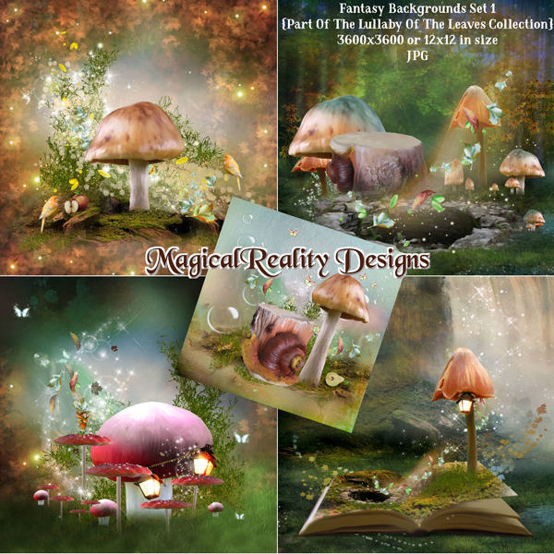 Digital Fantasy Backgrounds {set 1} Digital Scrapbook - Lullaby of the ...
