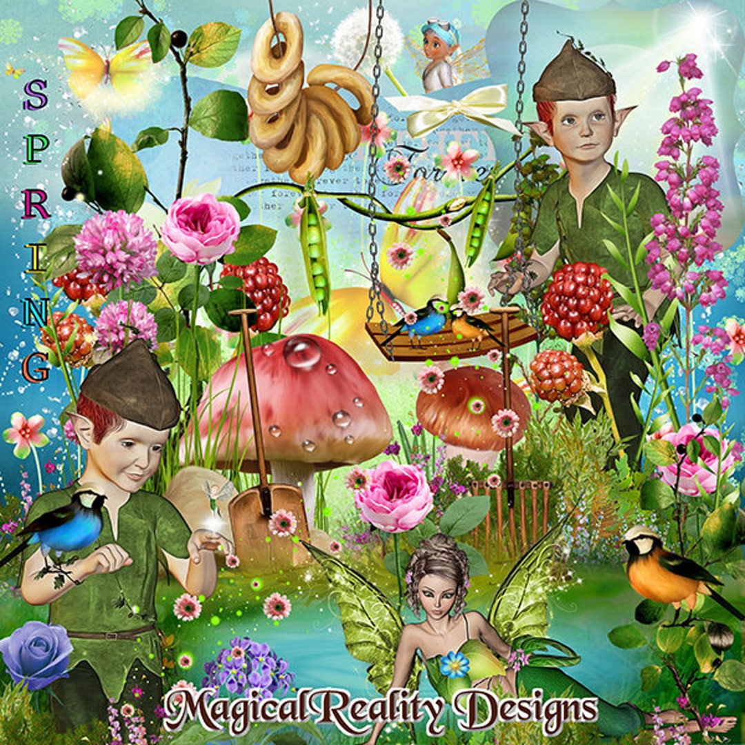 Welcome Spring Embellishments - Digital Scrapbook - Fantasy - Magical ...