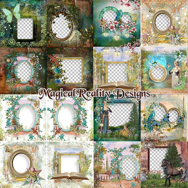 MEGA Value Pack Digital Scrapbook Kit Mysterious Times | Etsy